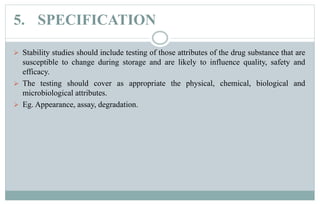 Stability testing protocols | PPTX