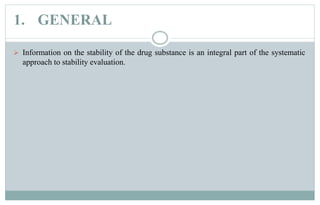 Stability testing protocols | PPTX