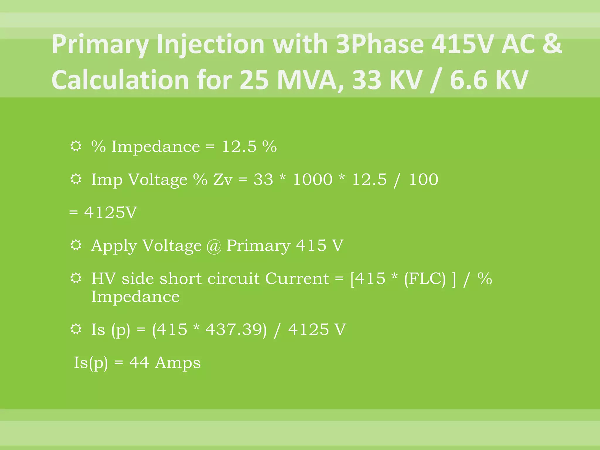 Stability test of transformer | PPTX