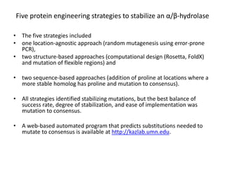 Stability to changes in amino acid sequence.pptx