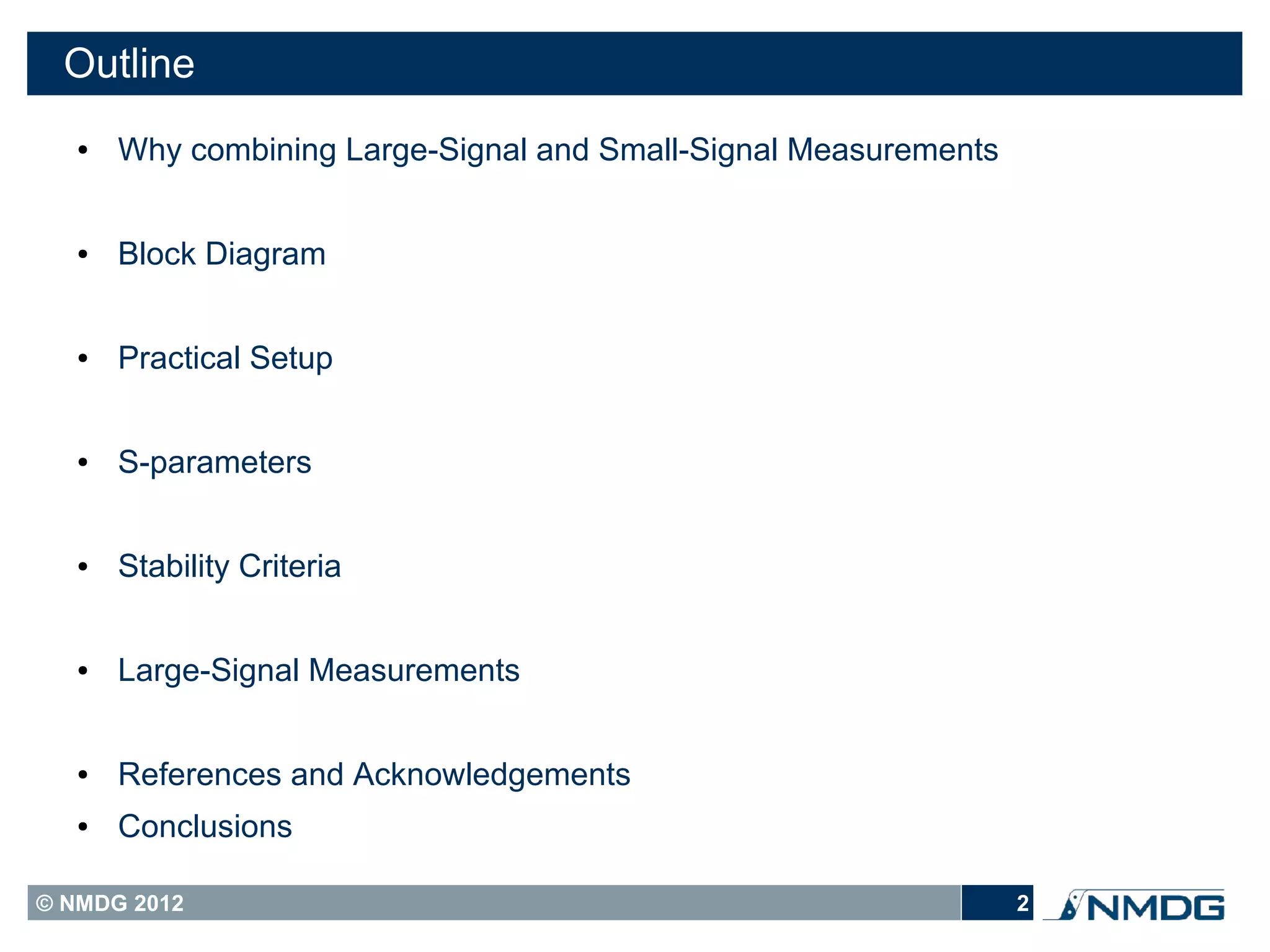 Stability under Large-Signal Conditions Presentation | PDF