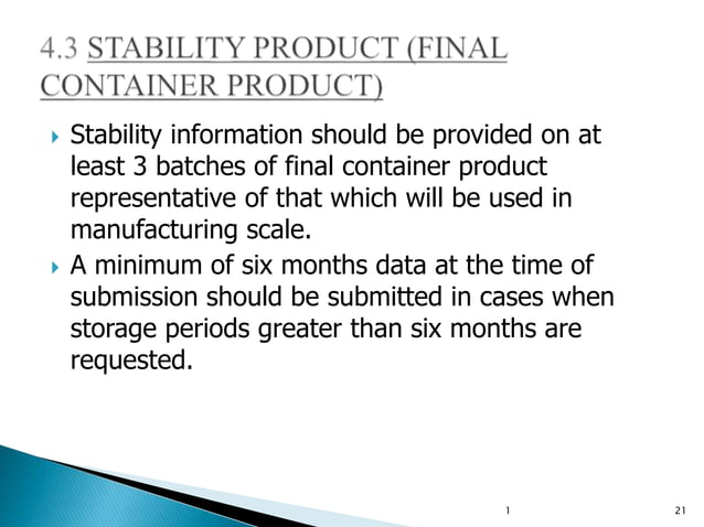 Stability zones and ich guideline q5c | PPTX