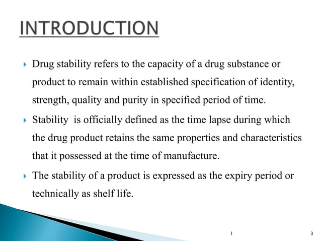 Stability zones and ich guideline q5c | PPTX