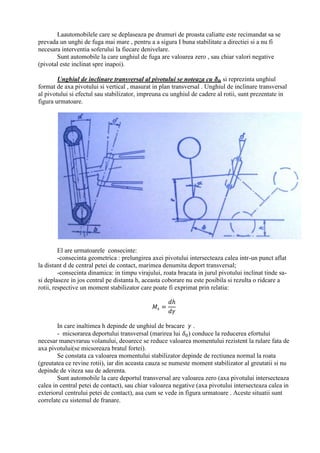 Stabilizarea rotilor pe directie | DOCX