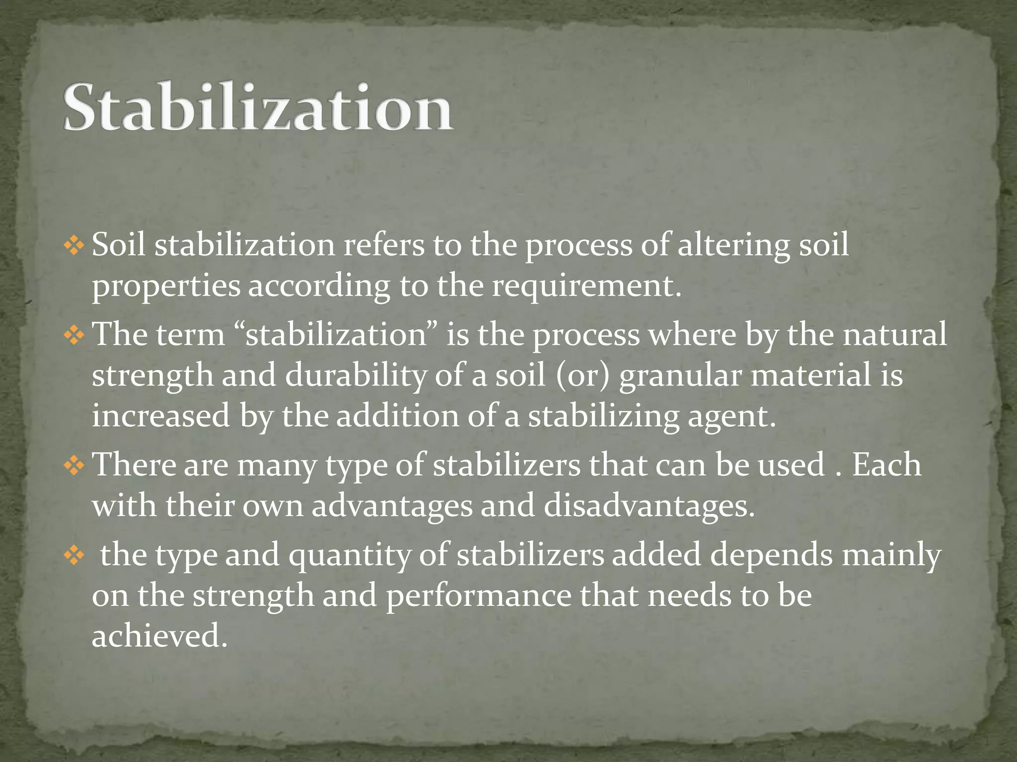 Stabilization | PPTX
