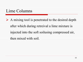 STABILIZATION OF SOIL_Lime and Chemical methods | PPT