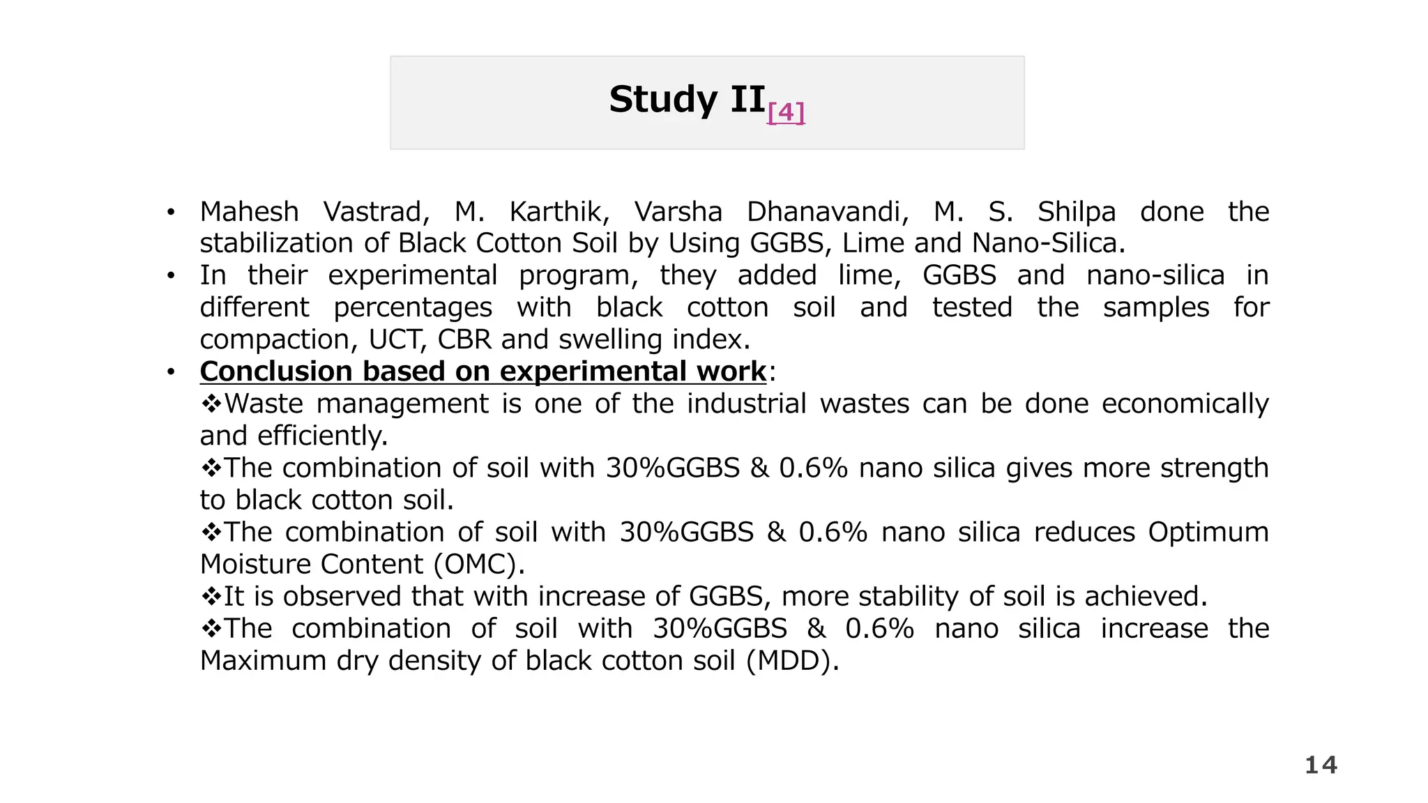 Stabilization of black cotton soil ppt | PPTX