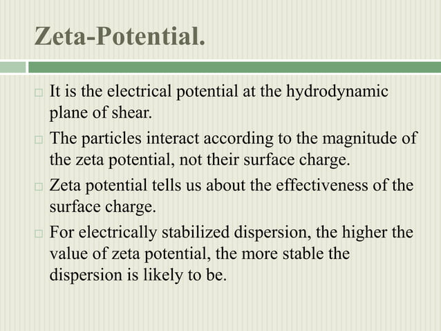 Stabilization of emulsion via electrostatic | PPTX