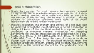 Stabilization of soil using bitumenous emulsions | PPTX