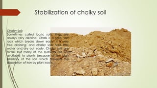 Stabilization of soil using bitumenous emulsions | PPTX