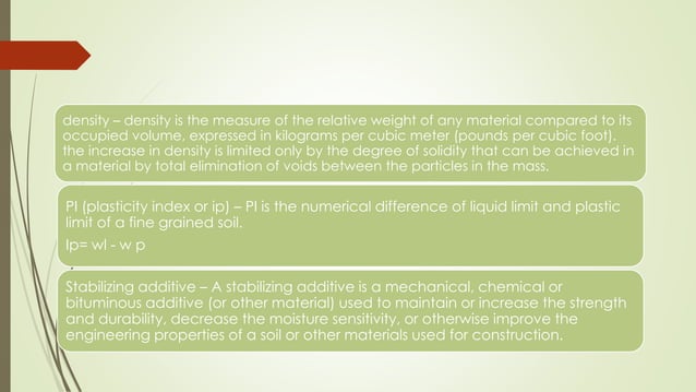 Stabilization of soil using bitumenous emulsions | PPTX