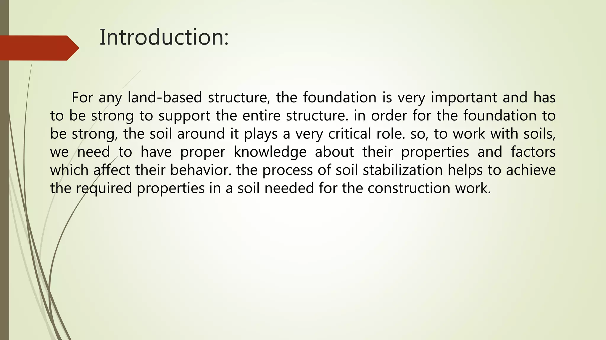 Stabilization of soil using bitumenous emulsions | PPTX