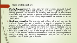 Stabilization of soil using bitumenous emulsions | PPTX