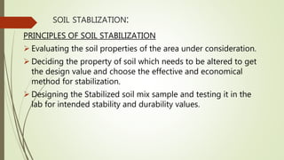 Stabilization of soil using bitumenous emulsions | PPTX