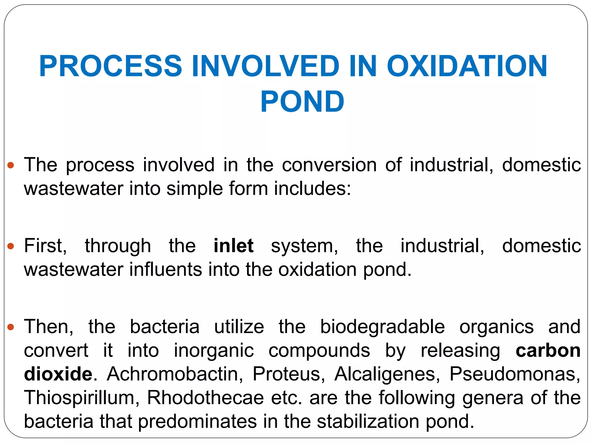 Stabilization ponds | PPTX