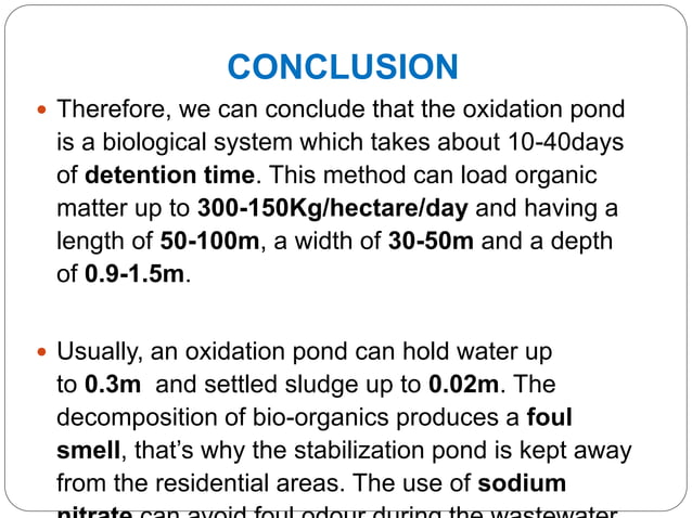 Stabilization ponds | PPTX