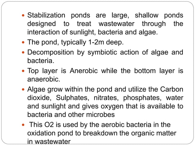 Stabilization ponds | PPTX