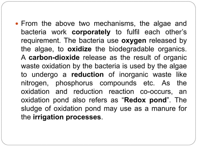 Stabilization ponds | PPTX