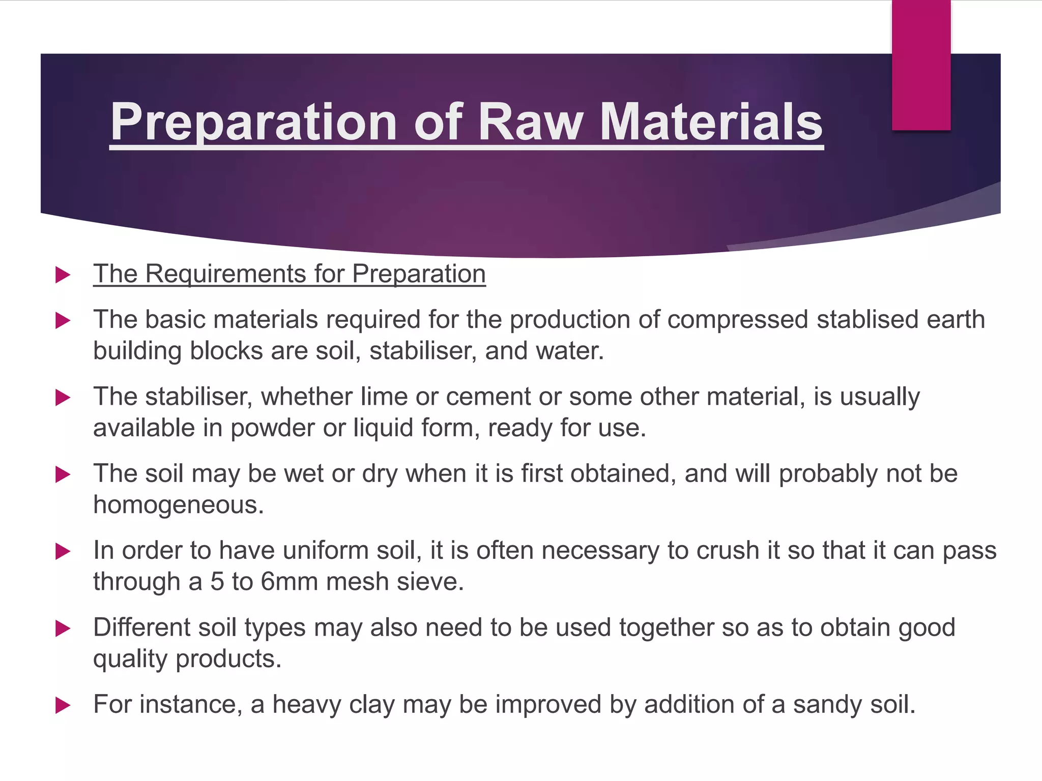 Stabilized mud block | PPTX