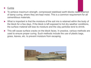 Stabilized mud block | PPTX