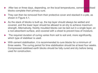 Stabilized mud block | PPTX