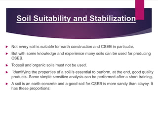 Stabilized mud block | PPTX