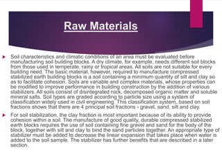 Stabilized mud block | PPTX