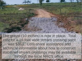 Stabilized Stream Crossing | PPT