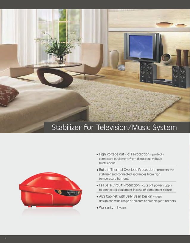 Stabilizer for tv, music system | PDF