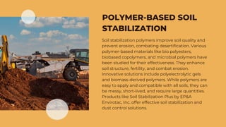 Stabilizing soils to prevent desertification and dust storms | PPT