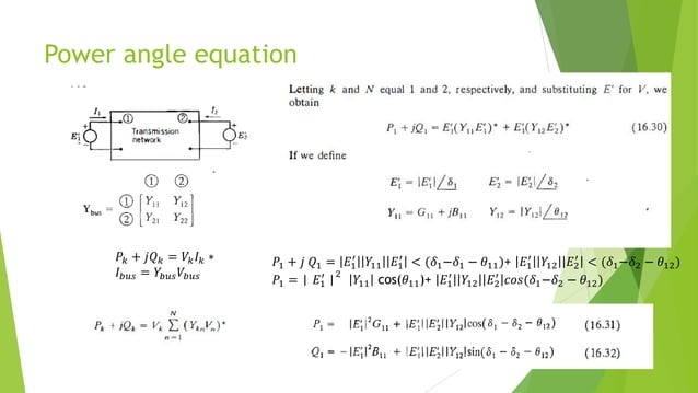 EEE 411 power system stability analysis .pptx | Physics | Science