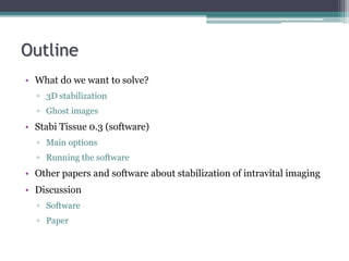Stabi Tissue Software | PDF