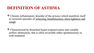 stable asthma presentation and management | PPTX
