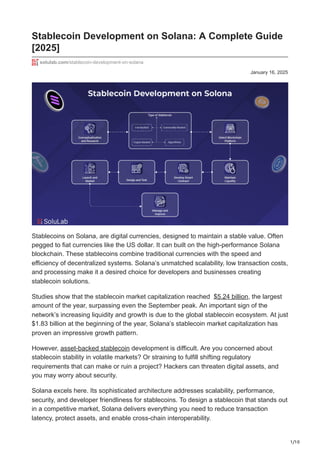 Stablecoin Development on Solana A Complete Guide 2025.pdf