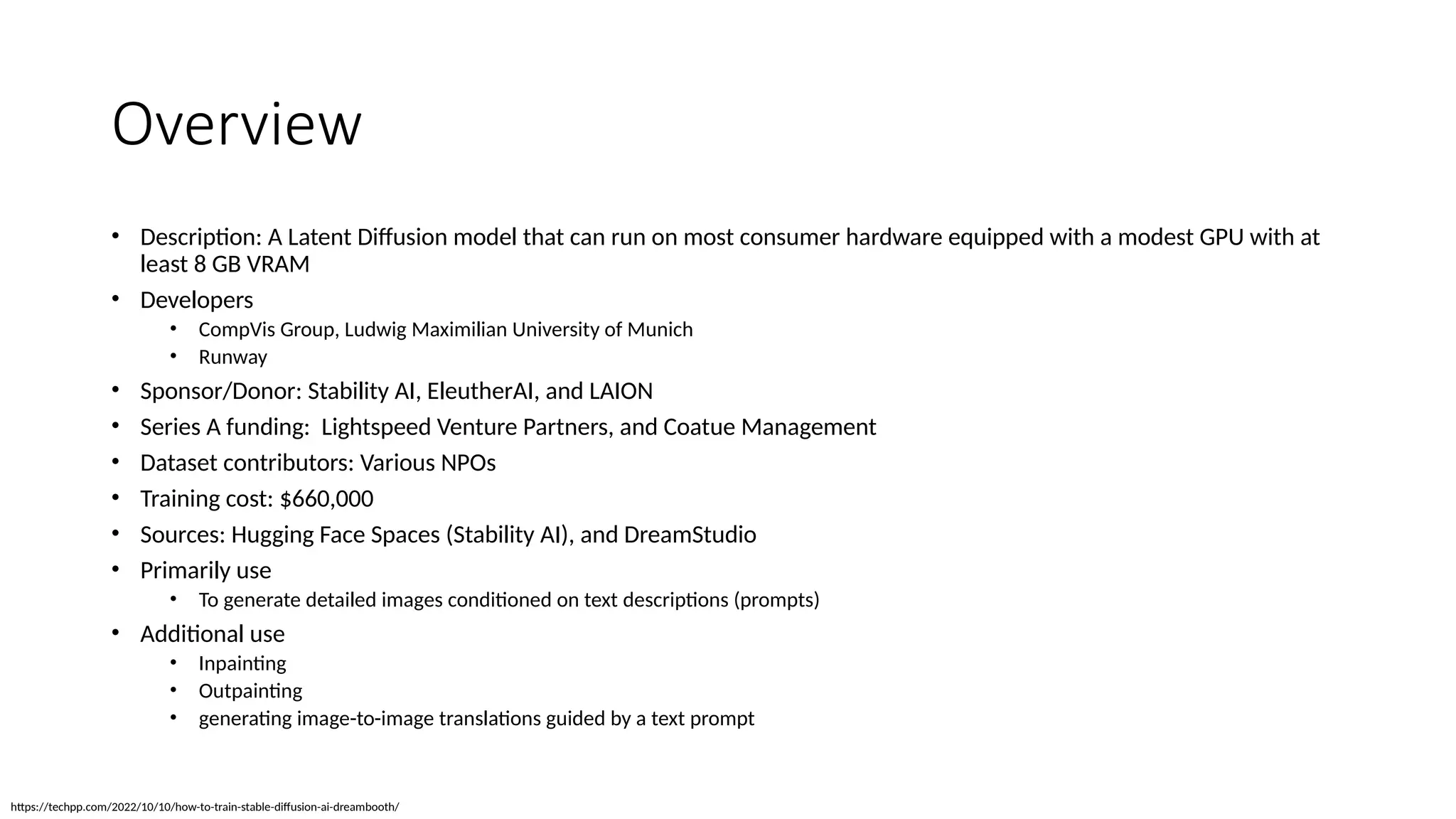 Introduction to Stable Diffusion (Overview) | PPTX
