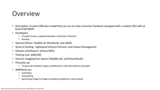 Introduction to Stable Diffusion (Overview) | PPTX