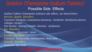 Stablon (Tianeptine Sodium Tablets) | PDF