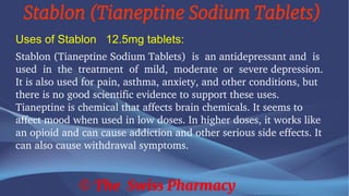 Stablon (Tianeptine Sodium Tablets) | PDF
