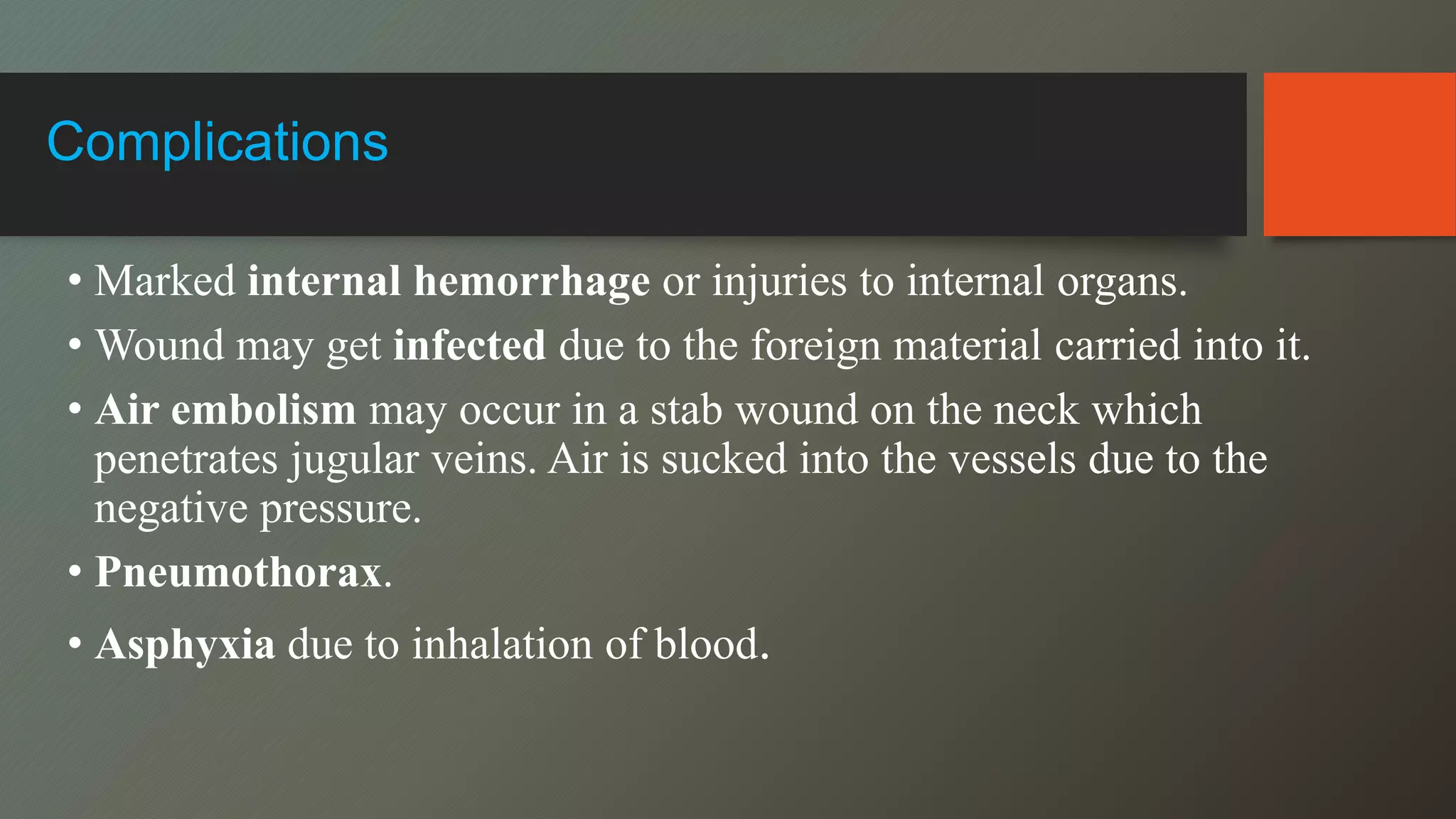 Stab wound | PPTX