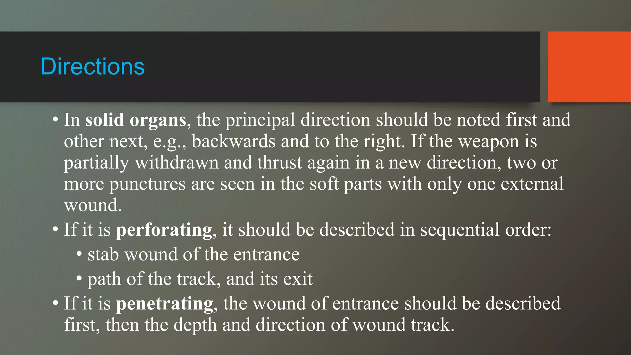 Stab wound | PPTX