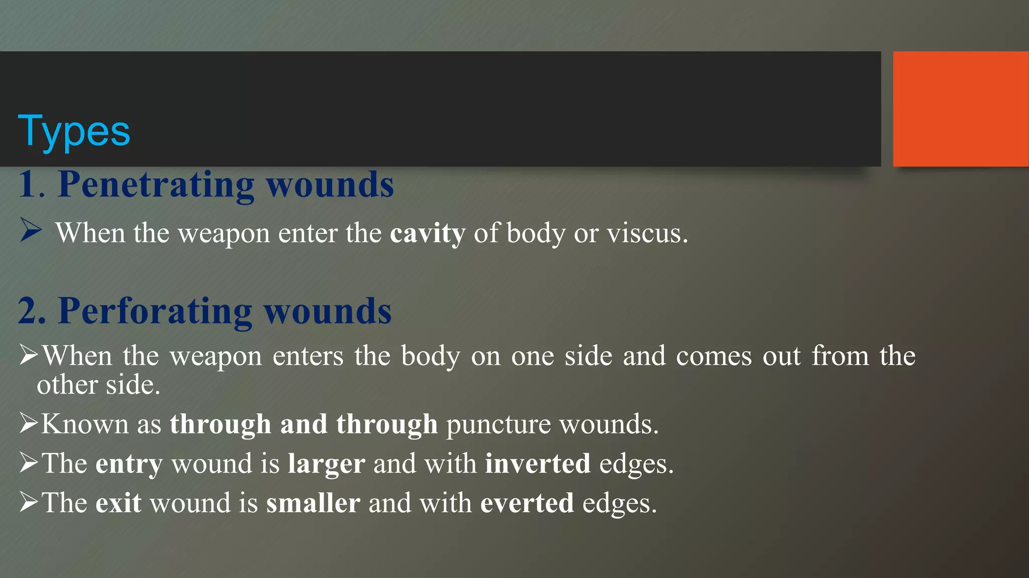 Stab wound | PPTX