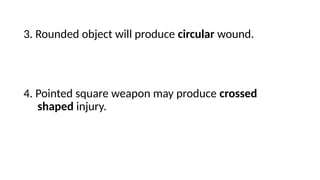 STAB WOUNDS. Forensic medicine ..injury tylepptx | PPTX