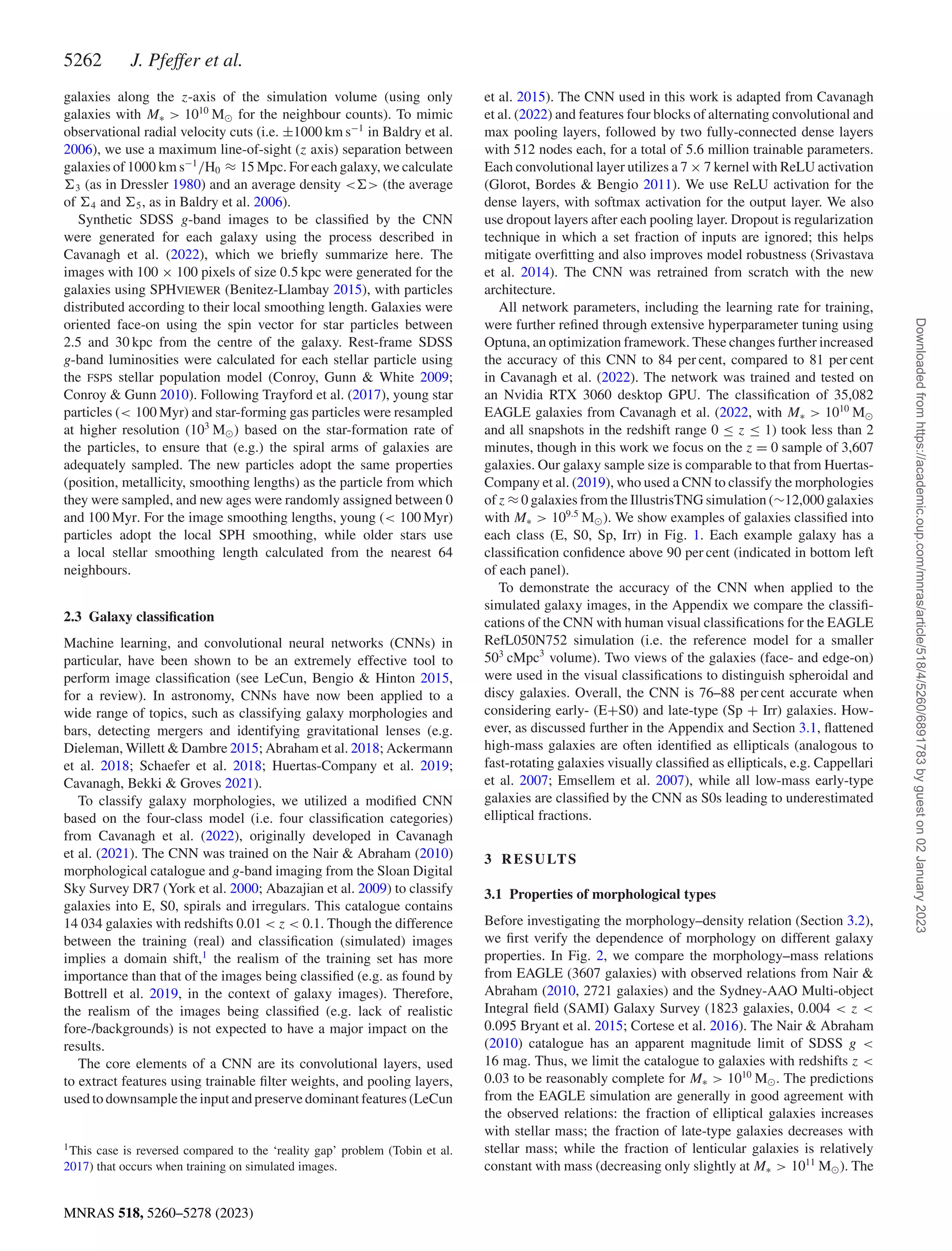 The galaxy morphology–density relation in the EAGLE simulation | PDF