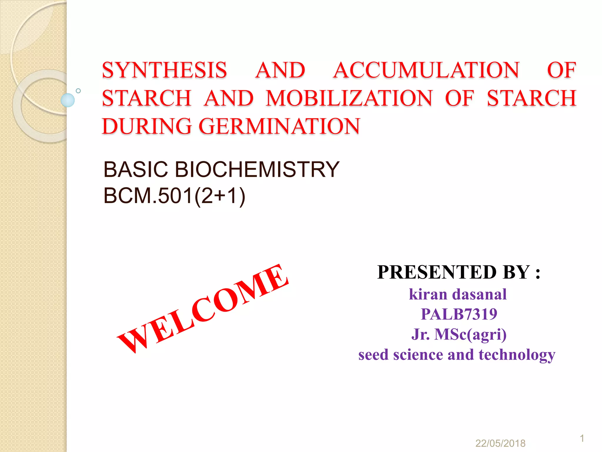 Stach biosynthesis | PPT