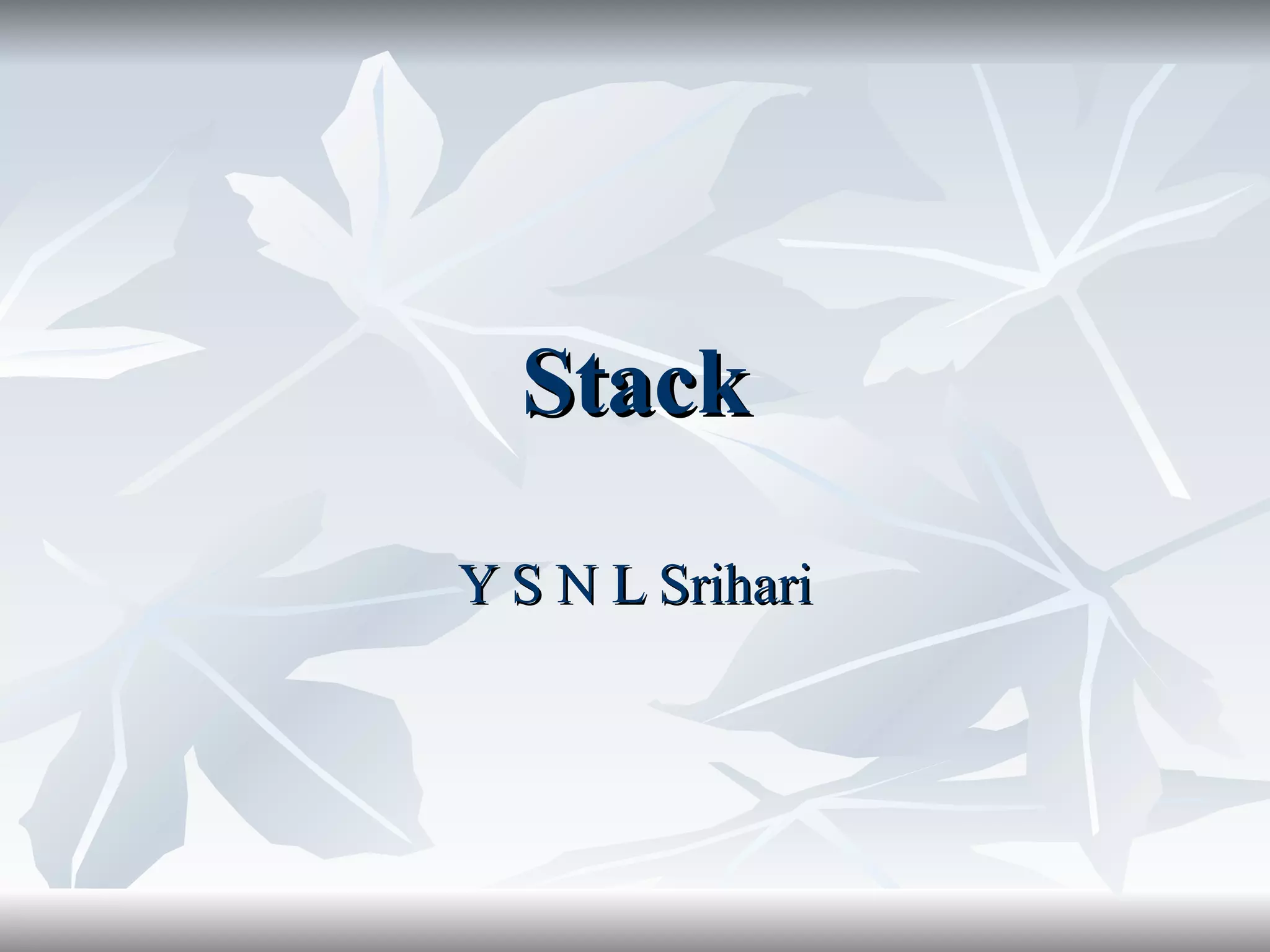 Stack | PPT