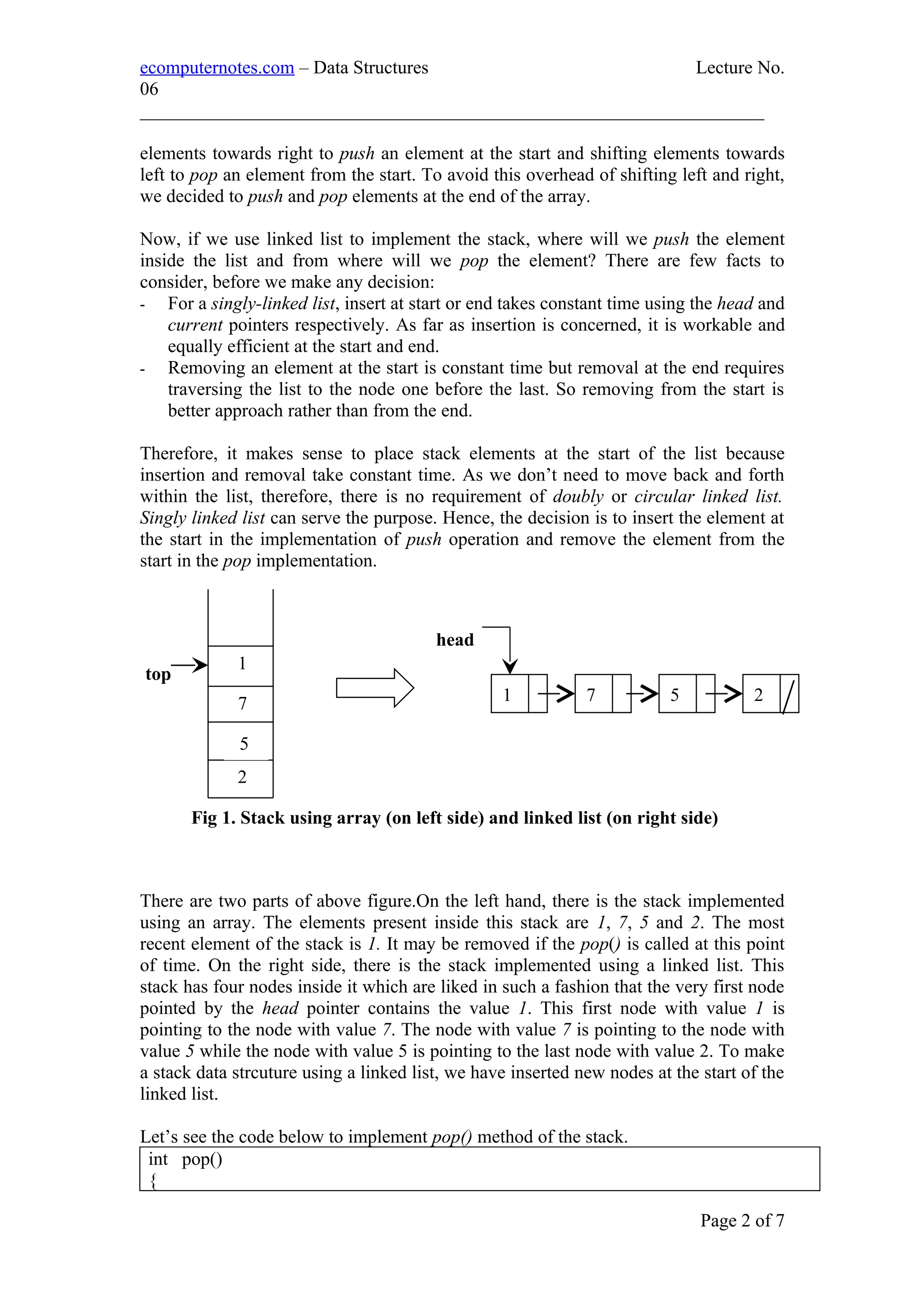 e computer notes - Stack | PDF