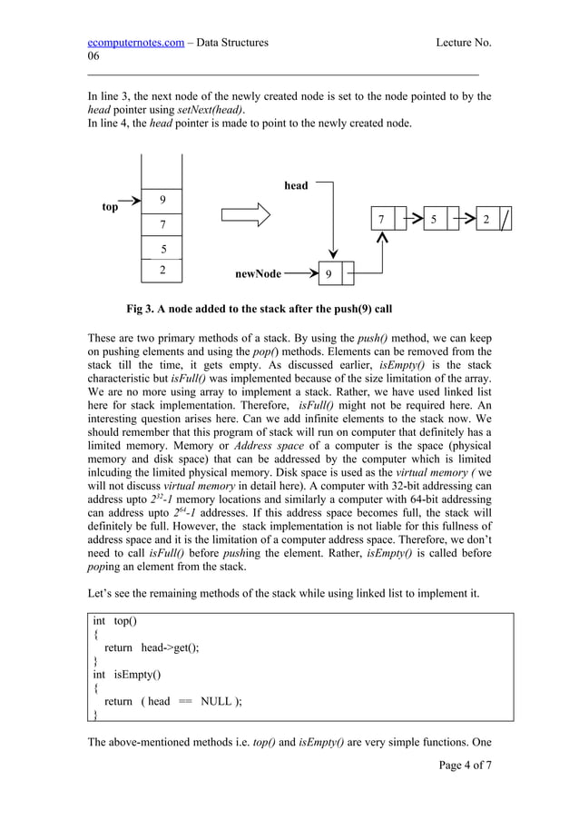 e computer notes - Stack | PDF