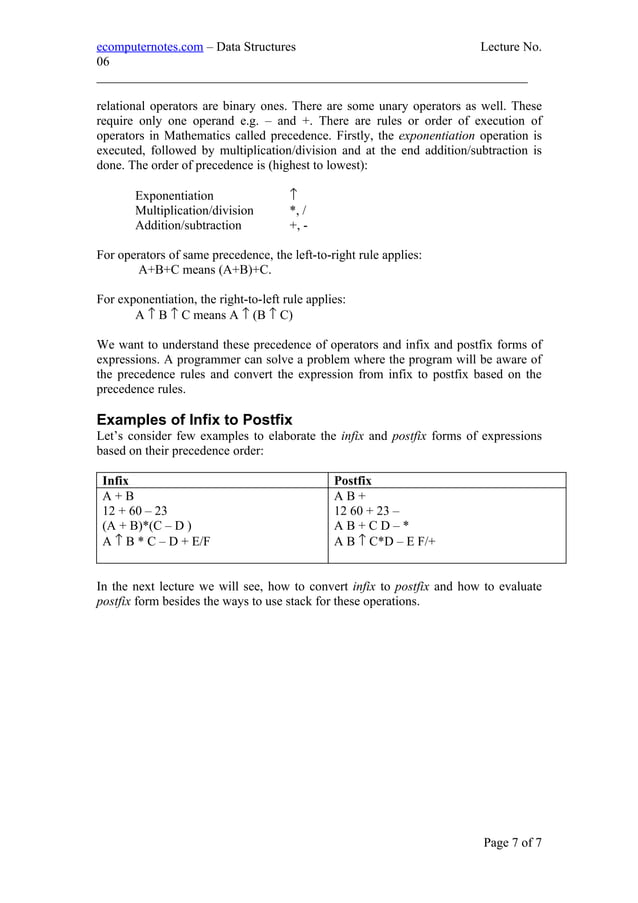 e computer notes - Stack | PDF