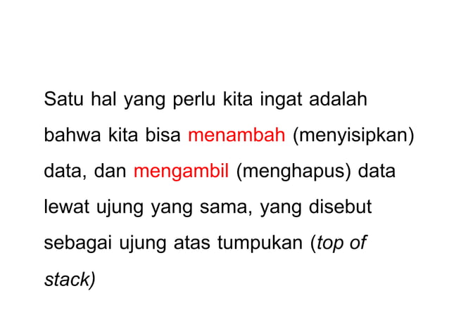 Stack atau tumpukan | PPTX