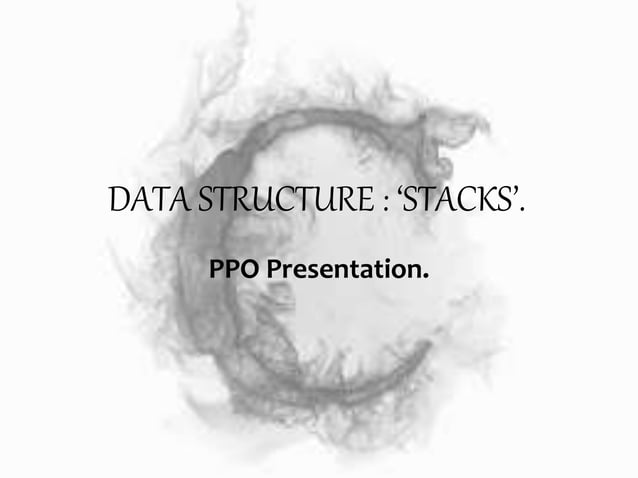 Data structure Stack | PPT